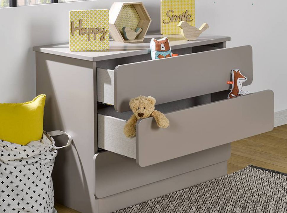 COMODA ALBA LAQUEADA COLOR 3 CAJONES